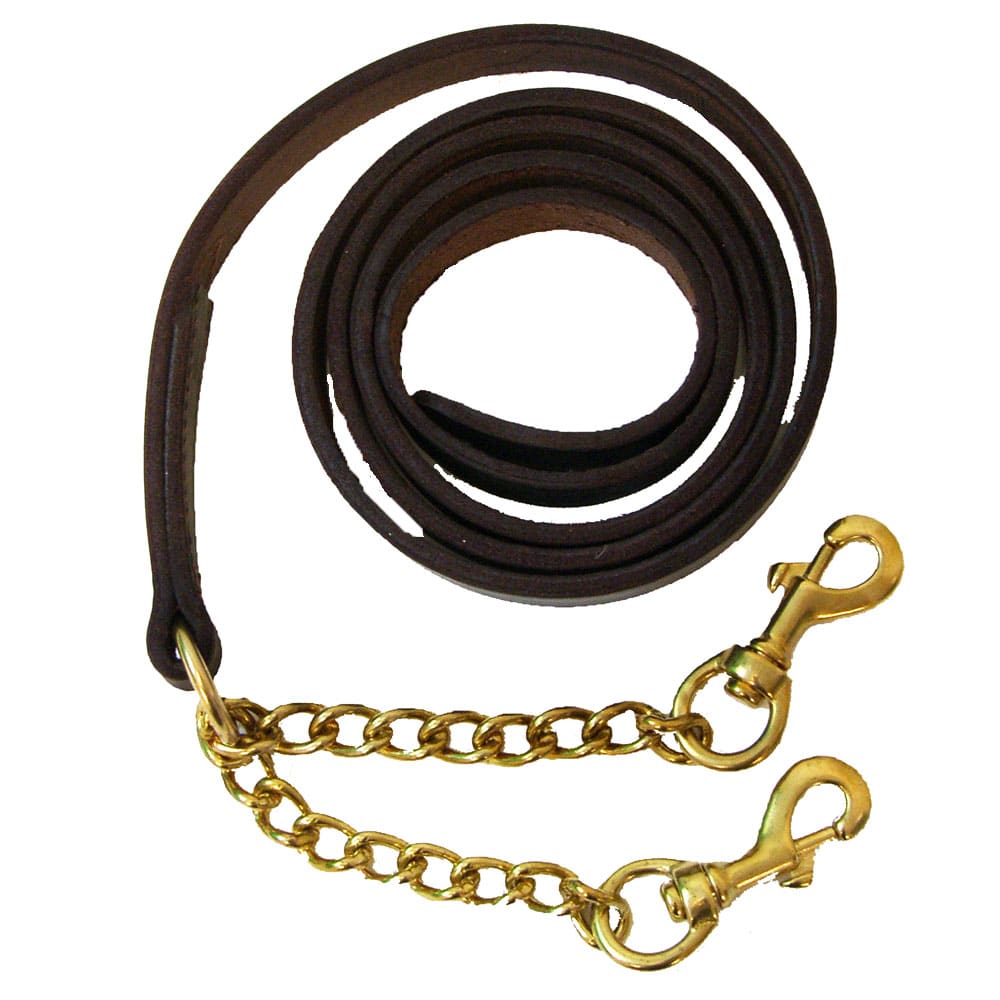 Leather Split Chain Lead Shank – Calgary Saddlery